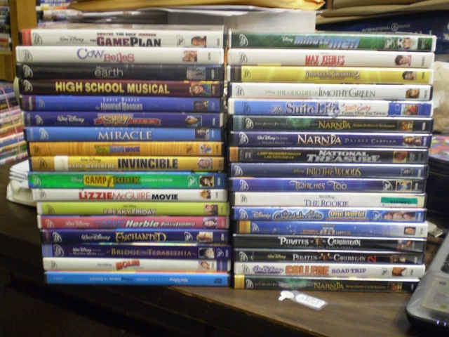 (35) ALL DISNEY Live Action Children's DVD Lot: Narnia Twitches Holes ...