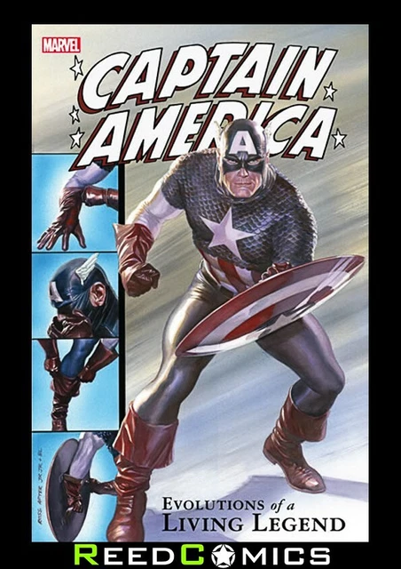 CAPTAIN AMERICA EVOLUTIONS OF A LIVING LEGEND GRAPHIC NOVEL (248 Pages ...
