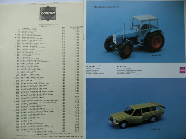 1979 BROCHURE CATALOGO modelli Conrad brochure e listino prezzi EUR 5 ...