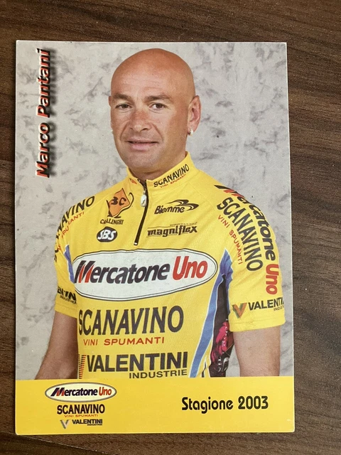 CARTE POSTALE ORIGINALE Marco Pantani rare dernière saison EUR 9,36 ...