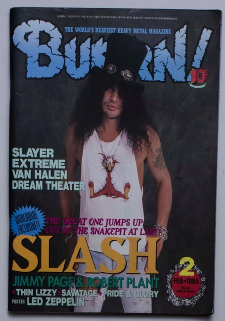 LED ZEPPELIN SLASH VAN HALEN JIMMY PAGE SLAYER 1995 Japan Magazine ...