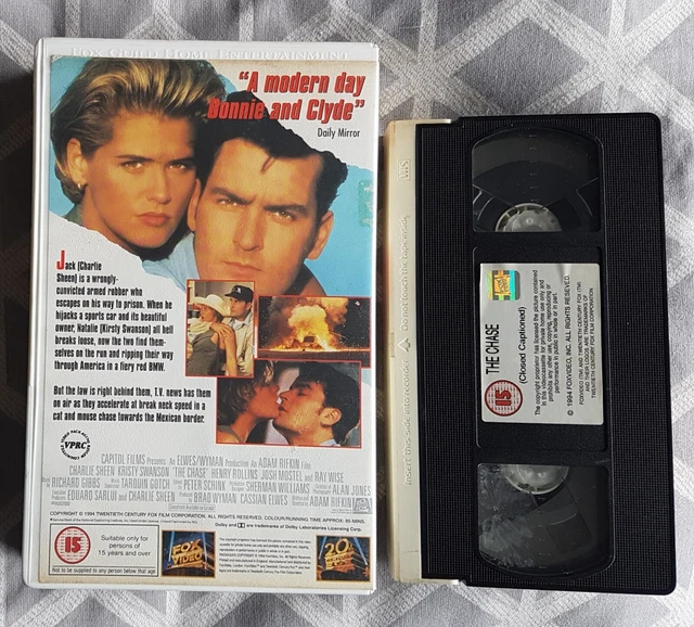 THE CHASE (VHS) BIG BOX - Charlie Sheen + Kristy Swanson + Claudia ...