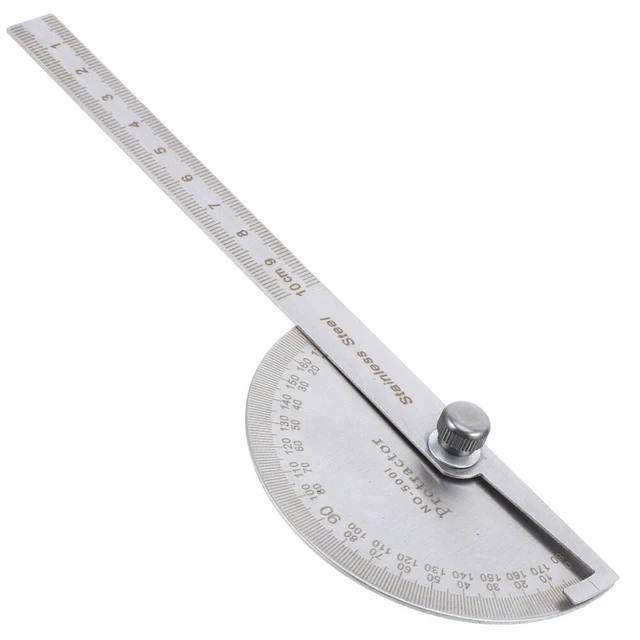ANGLE GAUGE STAINLESS Steel Protractor Ruler Digital Angle Finder £9.99 ...