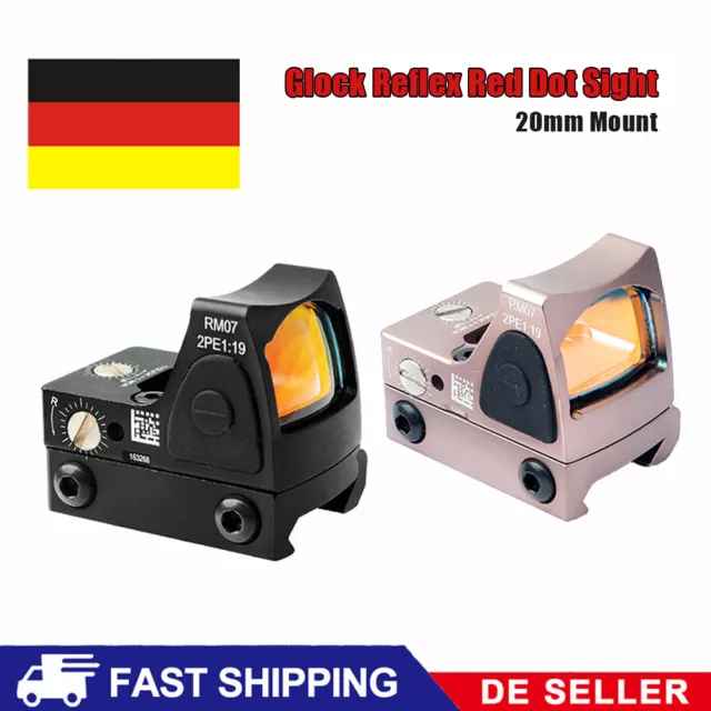 MINI RMR RED Dot Sight Collimator For Glock Reflex Sight Scope fit 20mm ... MINI RMR RED Dot Sight Collimator For Glock Reflex Sight Scope fit 20mm ...
