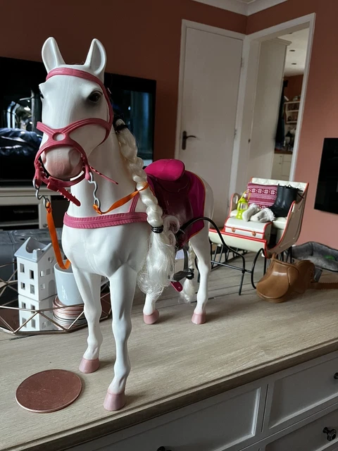 OUR GENERATION WINTER Wonder Sleigh And Horse Bundle £39.99 - PicClick UK