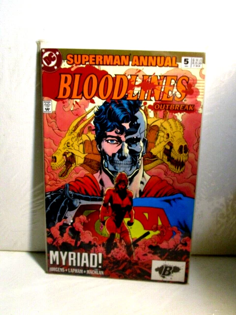 SUPERMAN ANNUAL BLOODLINES Outbreak and Earthplague #5, DC COMIC BOOK ...