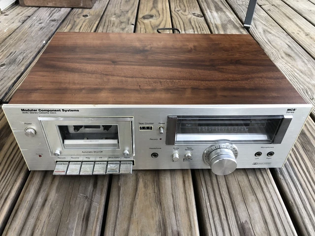 VINTAGE MCS MODULAR Component System Working Stereo Cassette Deck Model ...