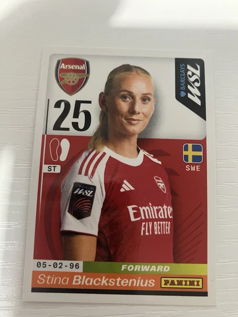 PANINI WSL 2026 Sticker Stina Blackstenius Arsenal #58 £1.49 - PicClick UK