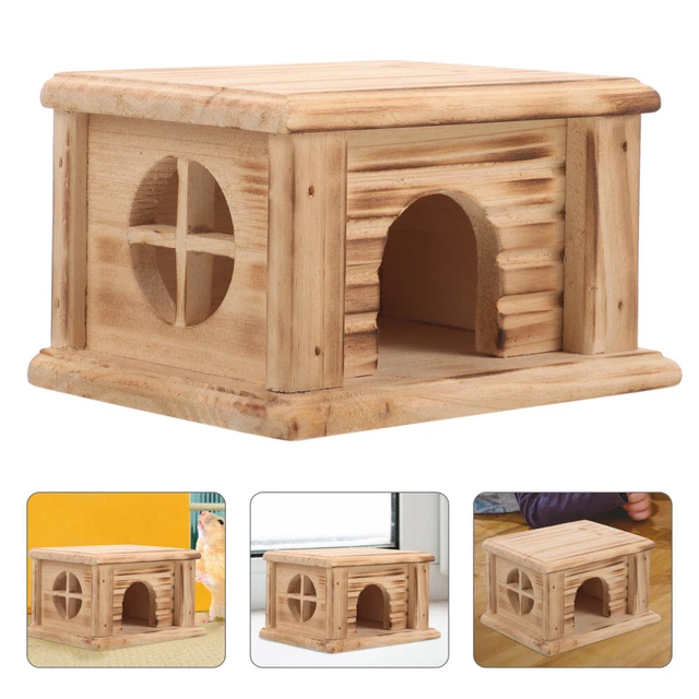 CABINE DE HAMSTER En Bois Nid Caché Pour Refuge Hamsters Cachette EUR ...