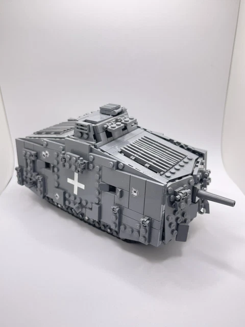 BRICKMANIA A7V WWI GERMAN WW1 HEAVY TANK *CUSTOM COLOR* Brickarms LEGO ...