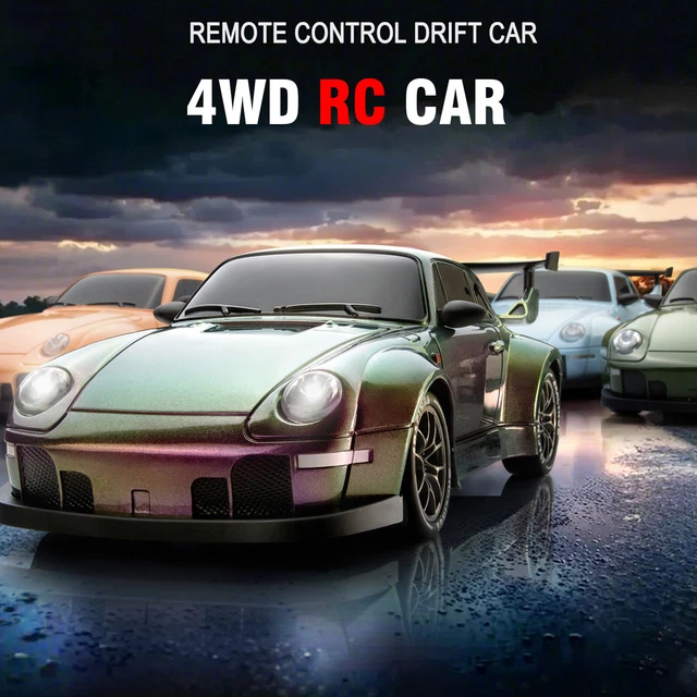 1:24 SCALE 4WD RC Drift Car with 2 Speed Modes, LED Lights & 50m Range ...