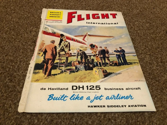 AC74 FLIGHT INTERNATIONAL Magazine Cover Page 11X8 De Havilland Dh125 £ ...