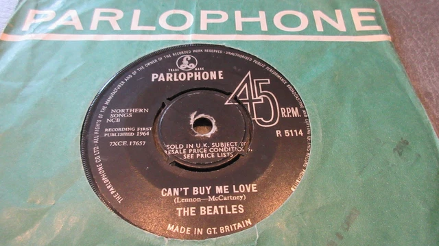 THE BEATLES CAN'T Buy Me Love/You Can't Do That 7" 1964 **EXCELLENT ...