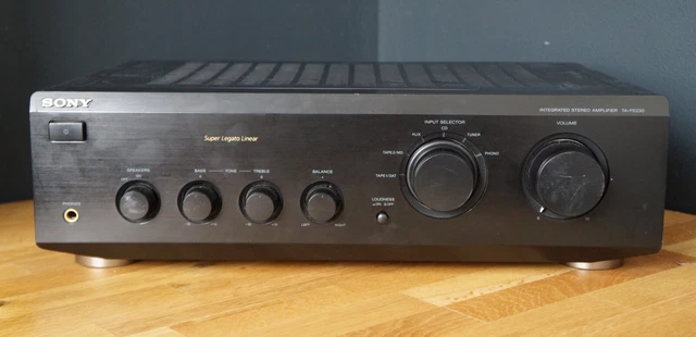 SONY TA-FE230 INTEGRATED Stereo Amplifier Hi-Fi Phono Turntable (TESTED ...