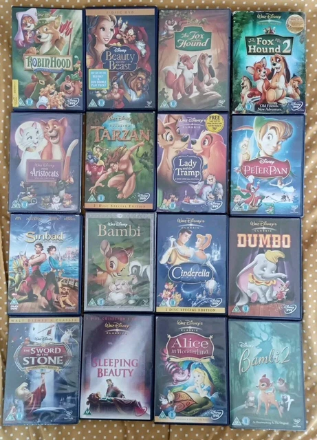 16X CHILDREN'S DVD Bundle.Family, Kids, Job Lot.Walt Disney Classics, Great Gift £16.00 ...