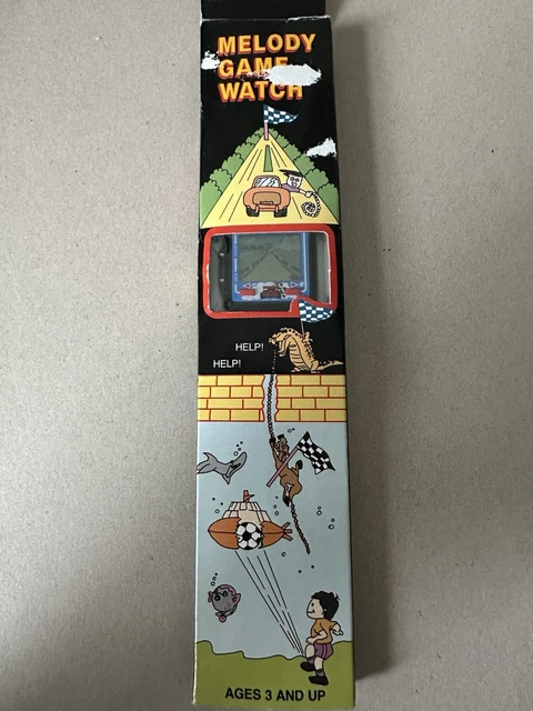 VINTAGE MELODY GAME Watch Grand Prix Car Race Nos - No Casio Nintendo £ ...