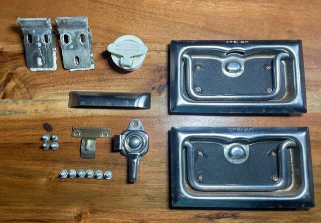 VINTAGE COLEMAN METAL Cooler Latch Handles Hinges Drain Lot $45.00 ...