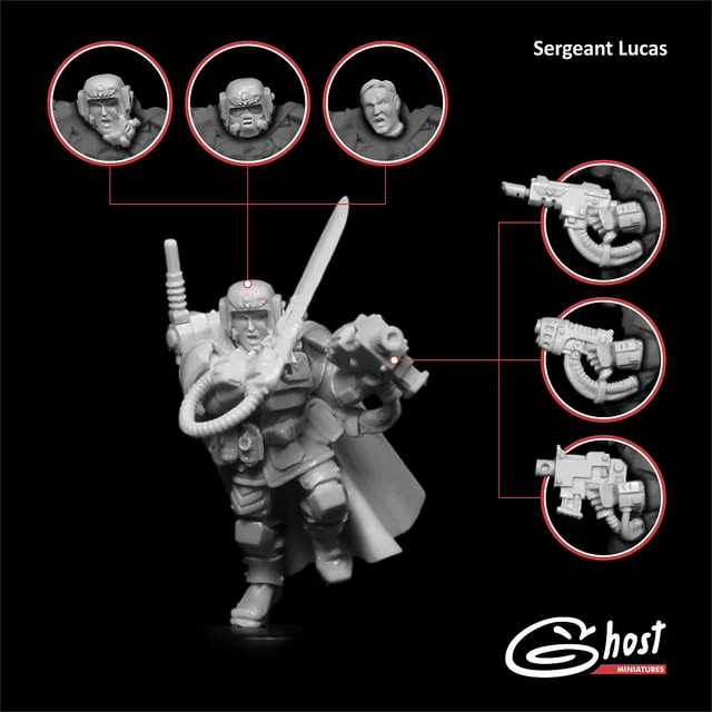 SERGEANT LUCAS GEIST Miniaturen Alternative Astra Militär Kasrkin EUR ...