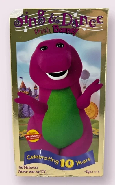 BARNEY - SING and Dance With Barney (VHS, 1999) Kids Music Video ...