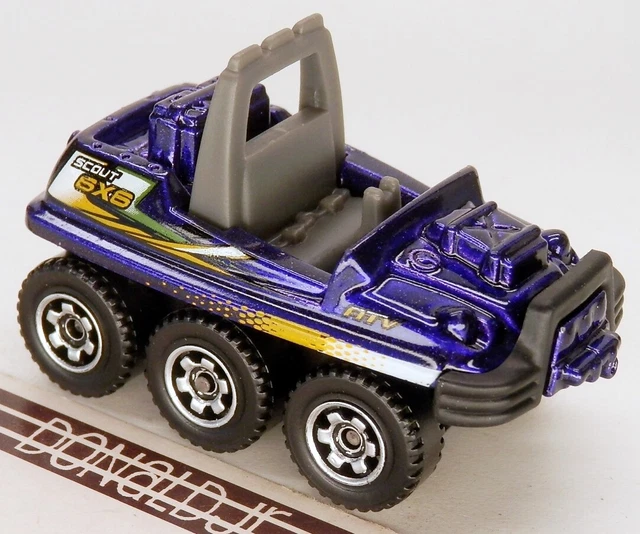 MATCHBOX ATV 6X6 Amphibious ATV Dark Purple Six-Wheeled 1/64 Scale £8. ...