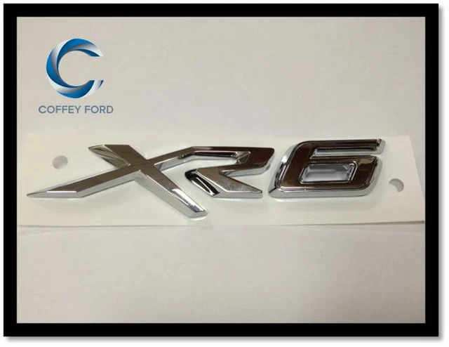 GENUINE FORD FALCON FGX "XR6" Badge. Front Grille. Silver. AU/BA/BF ...