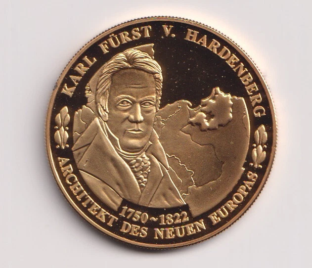 1991 - MEDAILLE Preussen Karl Fürst Von Hardenberg 1750-1822 Architekt ...