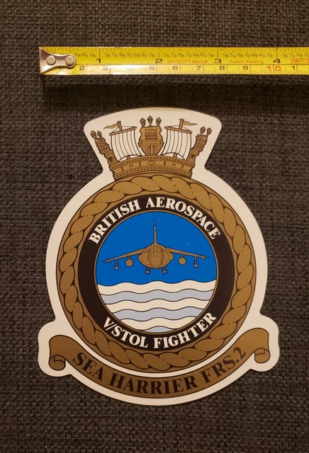 BRITISH AEROSPACE V/STOL Fighter Sea Harrier FRS.2 decal/sticker £1.95 ...