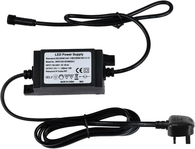 LED DRIVER ADAPTER Power Supply Waterproof Transformers for Led Decking ...