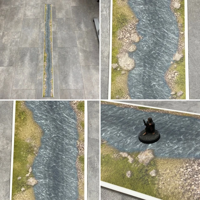 JEU DE GUERRE Rivière 183CM X 15CM Warhammer 40,000 40K Cris Kill ...