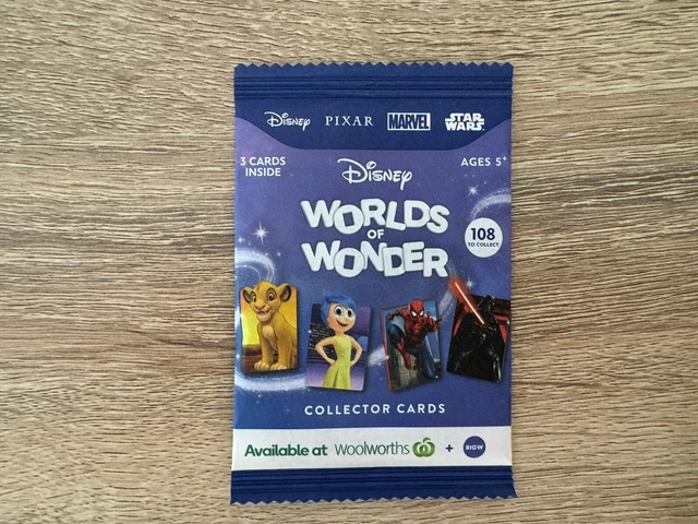 WORLDS OF WONDERS Cards, Woolworths Disney 2024 - 49 Packs Unopened $29 ...