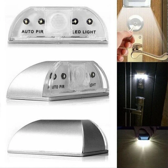 LED WIRELESS DOOR Keyhole Light Auto PIR Motion Sensor Detector Lamp UK ...
