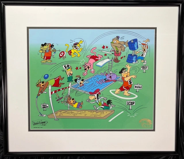 &HANNA-BARBERA-THON& LIMITED EDITION Cel S/O Flintstones Jetsons Yogi ...