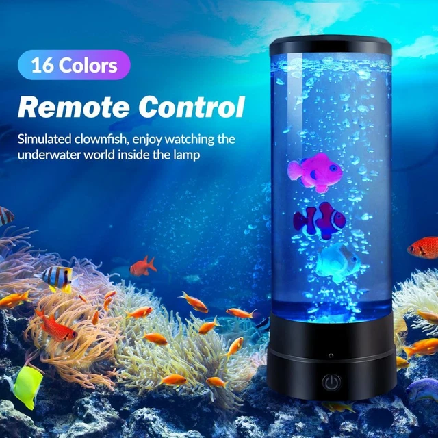 BUBBLE FISH LAMP Bedside Lamp Children's Gift Table Lamp Mood Lamp ...