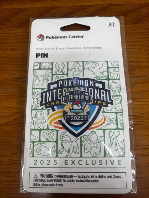 POKÉMON TCG EUROPEAN International Championship 2025 Logo Exclusive PIN ...