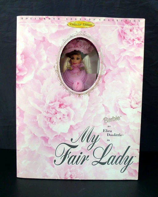 MY FAIR LADY Barbie Doll Eliza Doolittle Pink Dress 1995 Mint in Box £44.99 - PicClick UK