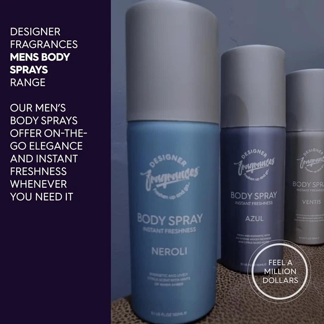 DESIGNER FRAGRANCES 4 Pack One Billion Men's Body Spray Deodorant Cans ...