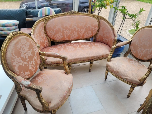 SALON DE STYLE Louis XVI, époque Napoléon III EUR 1.200,00 - PicClick FR