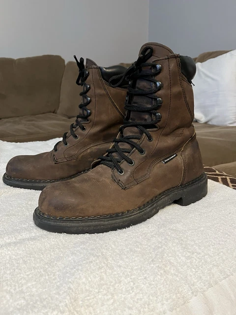 MEN’S RED WING Work Boots 1411 8” Waterproof Leather EH Insulated Sz 10 ...