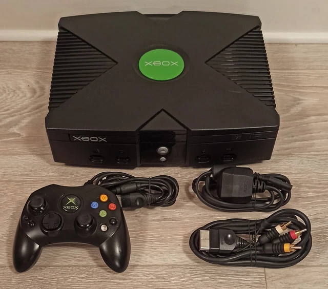 ORIGINAL XBOX KONSOLE MGF 02/08/2005 mit Controller, AV-Kabel und ...