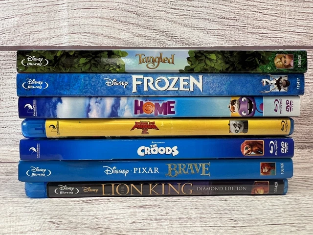 LOT OF 7 Disney Kids Dreamworks Movies Blu Ray DVD Lion King Cross ...