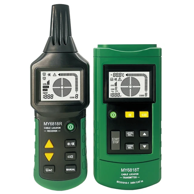 MY6818 WIRE CABLE Tracker Metal Pipe Locator Detector Tester Line ...