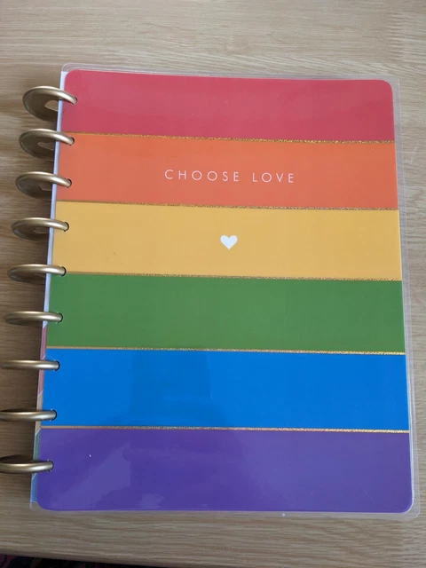 HAPPY PLANNER CLASSIC Pride Journal With Monthly, Vertical Weekly ...