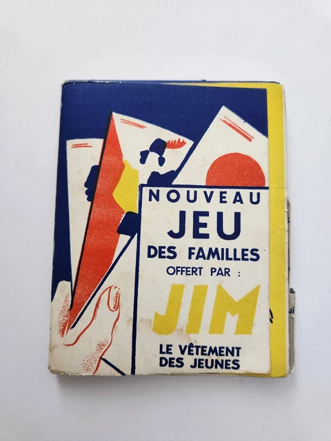 RARE JEU DES Familles JIM Publicitaire Années 1930-40 Complet + Boîte ...