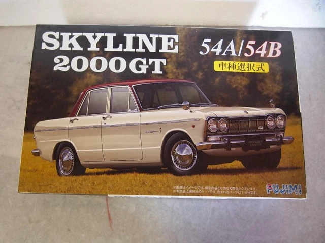 FUJIMI SKYLINE 2000GT Modellbausatz 124 Scale 54A 54B mit Anleitung ...
