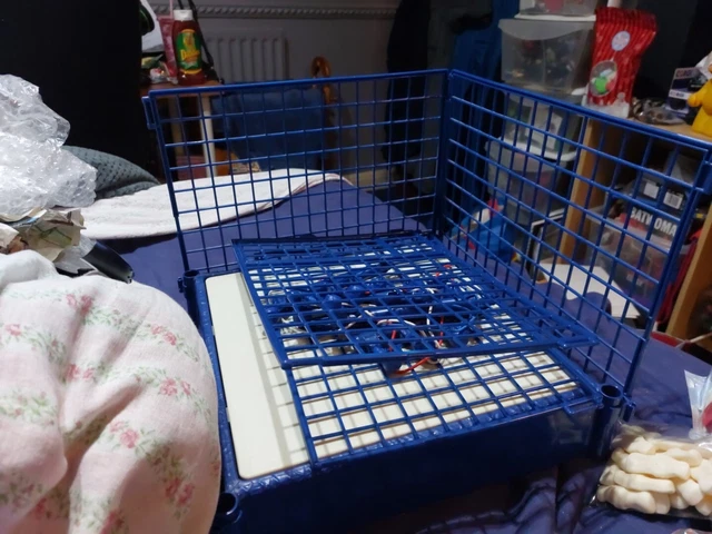 WWE WWF RARE Classic Blue Steel Cage Playset Elite Collectible ...