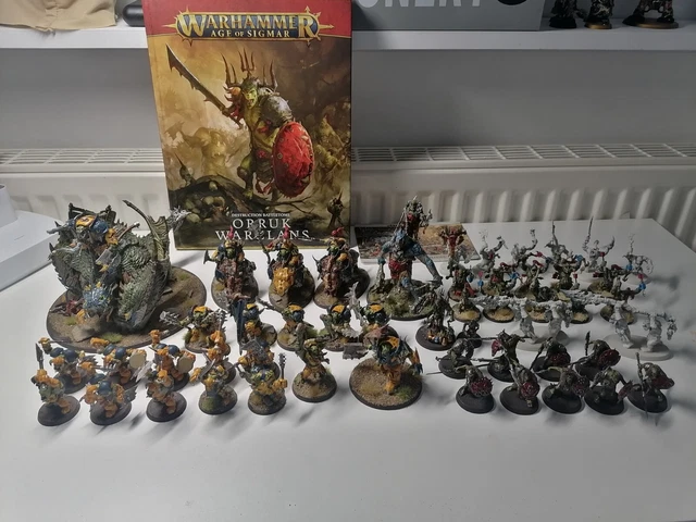 WARHAMMER AGE OF Sigmar Orruk Warclans Army 1500 + bien peint EUR 233 ...