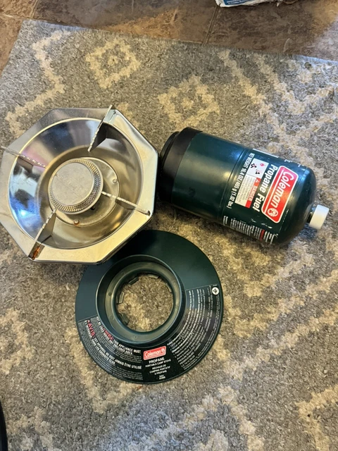 VINTAGE COLEMAN PORTABLE Propane Camp Stove Model 5412A/5431B/5432A One ...