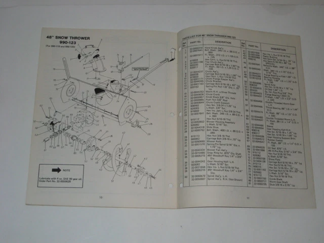 WHITE YARD BOSS 48" Snow Thrower (990-123) & 42" Mower (990-102 ...