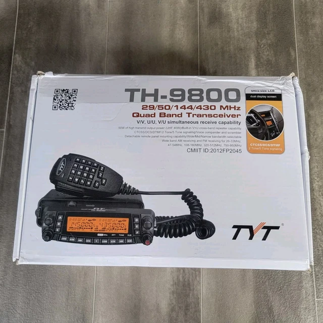 RADIOAFICIONADO MÓVIL PARA automóvil TYT TH-9800 banda cuádruple 50 W ...