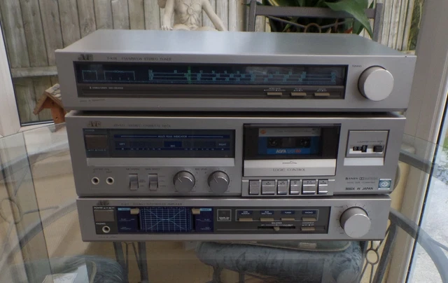 JVC KD-V11B CASSETTE Deck A-K11 Amplifier T-K11L Tuner Stereo Stack ...